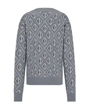 Dior Long-sleeved Knitted Pullover With V-neck