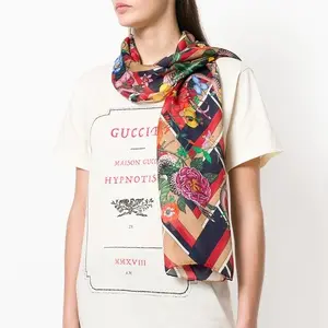 Gucci Printed Silk Scarf