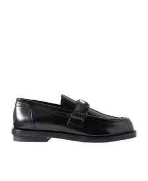 Alexander McQueen Logo Plaque Slip-on Loafers