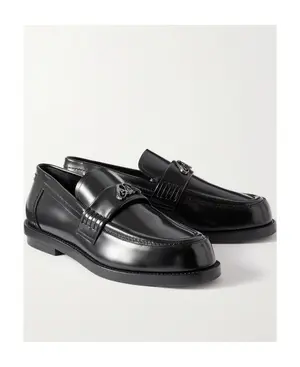 Alexander McQueen Logo Plaque Slip-on Loafers