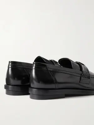 Alexander McQueen Logo Plaque Slip-on Loafers