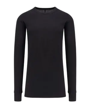 Rick Owens Fine-knit Long-sleeved T-shirt - Black