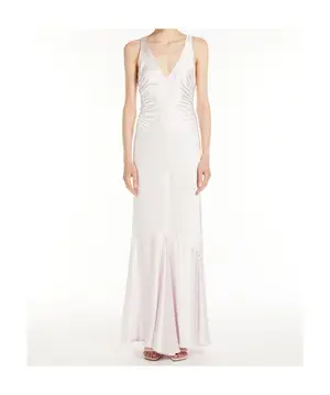 Sportmax Katia V-neck Sleeveless Maxi Dress - No