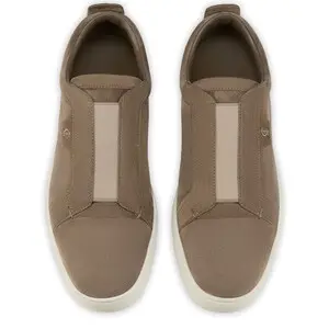 CHRISTIAN LOUBOUTIN Suede Slip-on Sneakers