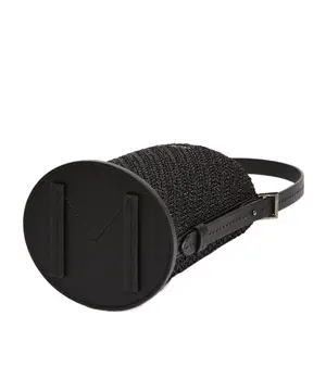 Max Mara Logo Plaque Drawstring Shoulder Bag