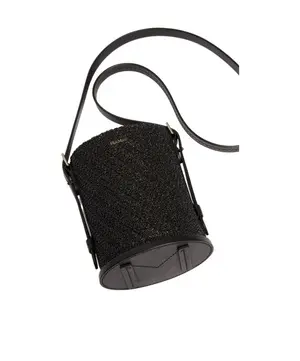 Max Mara Logo Plaque Drawstring Shoulder Bag