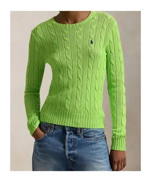 Polo Ralph Lauren Cable Knit Logo Detail Sweater - Brightleaf
