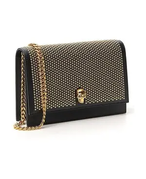 Alexander McQueen Skull Studded Crossbody Bag
