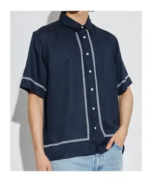 RAG  BONE Lapel Short-sleeved Shirt