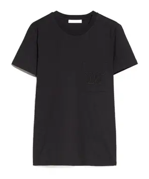 Max Mara Papaia Logo Embroidered T-shirt