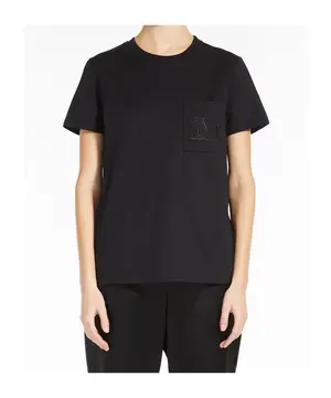 Max Mara Papaia Logo Embroidered T-shirt