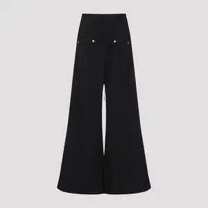 Rick Owens Wide Leg Drawstring Pants - Black