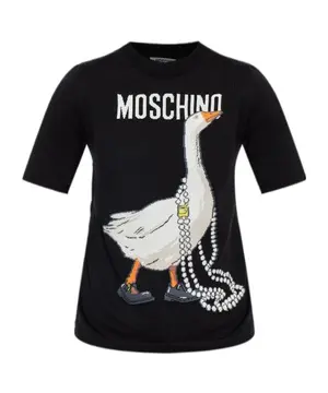 Moschino Goose Knit T-shirt - Black