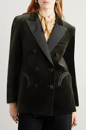 BLAZÉ MILANO Double-breasted Long Sleeve Jacket - Black