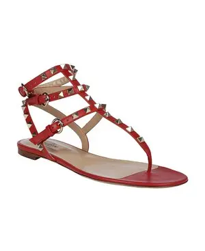 Valentino Garavani Rockstud Sandals - Red