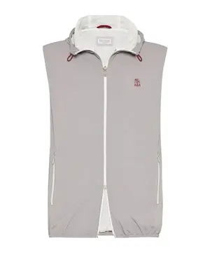 Brunello Cucinelli Embroidered Vests For Men