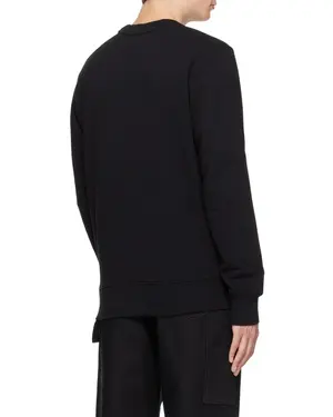 GOLDEN GOOSE Crewneck Sweatshirt With Star Motif - Black