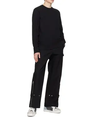 GOLDEN GOOSE Crewneck Sweatshirt With Star Motif - Black