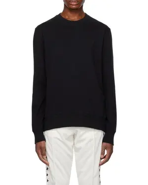 GOLDEN GOOSE Crewneck Sweatshirt With Star Motif - Black
