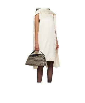 TOTEME Woven Leather Top Handle Bag