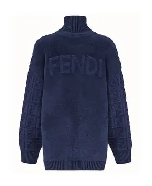 Fendi Knitted Ff Motif Patterned Sweater