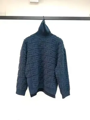Fendi Knitted Ff Motif Patterned Sweater