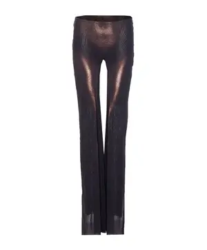 JEAN PAUL GAULTIER Printed Layered Trousers - Black