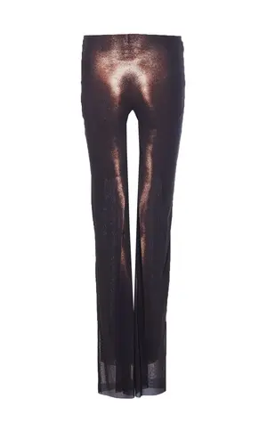 JEAN PAUL GAULTIER Printed Layered Trousers - Black