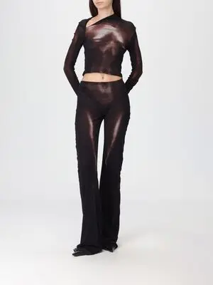 JEAN PAUL GAULTIER Printed Layered Trousers - Black