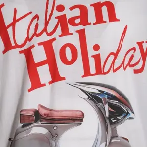 Dolce & Gabbana Dolce Gabbana Vespa Printed Crewneck Jersey T-shirt