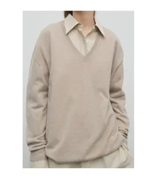 THE ROW Jairo V-neck Jumper - Greige