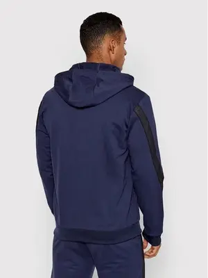 EA7 Zip-up Hoodie With Logo Detail