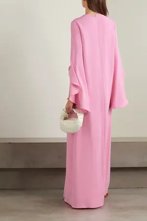 Oscar De La Renta Embellished Stretch Maxi Dress