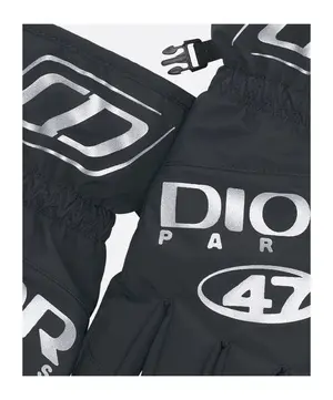 Dior Gloves With Cd And '47 Detail - Black
