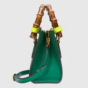 Gucci Xs Diana Bamboo-detail Tote - Green