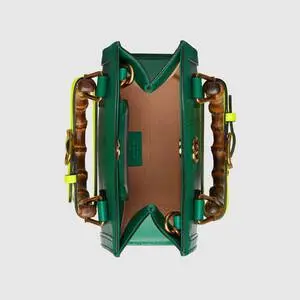 Gucci Xs Diana Bamboo-detail Tote - Green