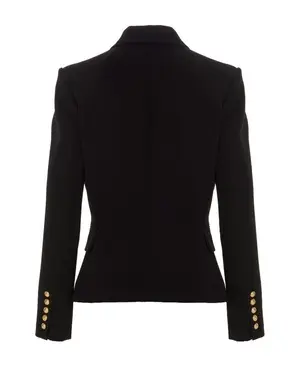 Balmain Button Embellished Tailored Blazer - Black