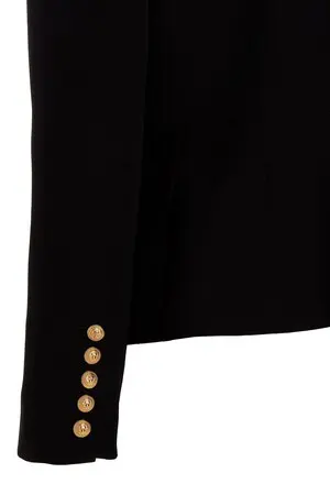 Balmain Button Embellished Tailored Blazer - Black