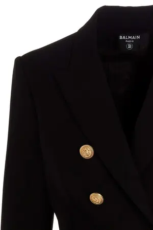 Balmain Button Embellished Tailored Blazer - Black
