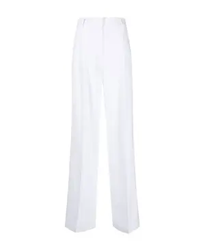 Michael Kors Crepe Wide-leg Pants With Belt Ring - No