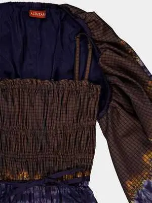 Altuzarra Pleated Dress With Detachable Bubble Sleeves