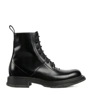 Gucci Tonal Logo Lace-up Boots