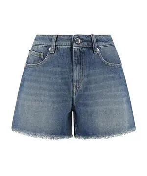 Moschino Heart Patch Denim Shorts