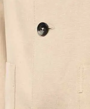 Zegna Long Sleeve Casual Jacket - Nude