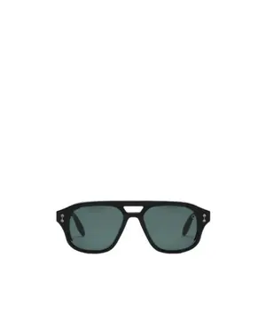 AKONI Geometric Sunglasses - Black