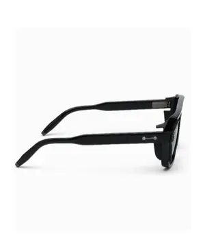 AKONI Geometric Sunglasses - Black