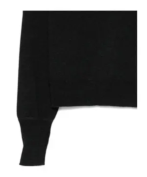 Eleventy Raglan Sleeve Fine Knit Pullover - Black