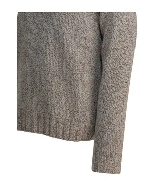Zegna Knitted Turtleneck Jumper - Gray