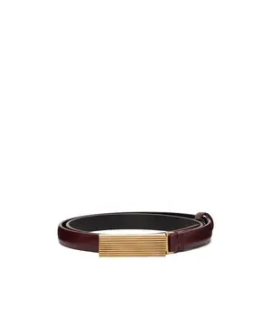 Khaite Empire Belt - Wine Red