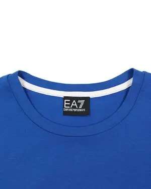 EA7 Round-necked Logo T-shirt - Blue
